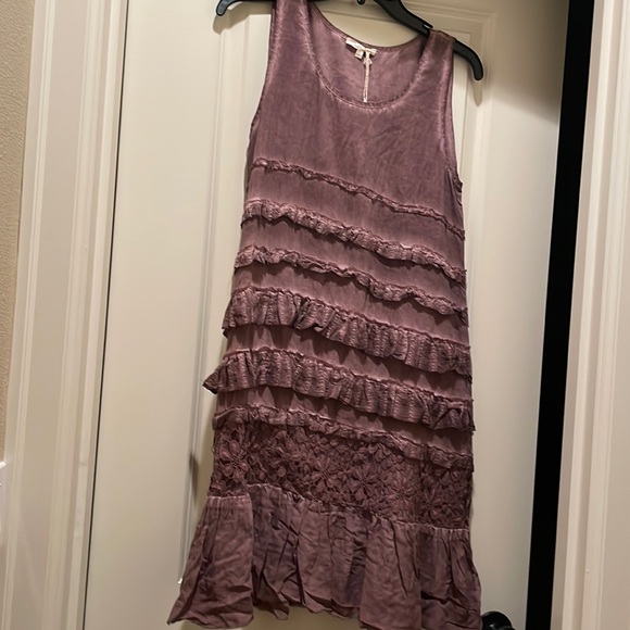 Mystree | Dresses | Boho Lace Ruffle Dress | Poshmark